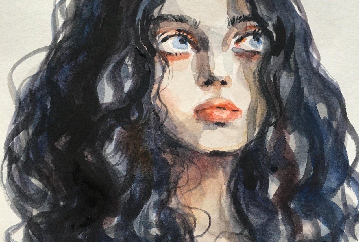 Watercolor portrait | Skillshare Student Project