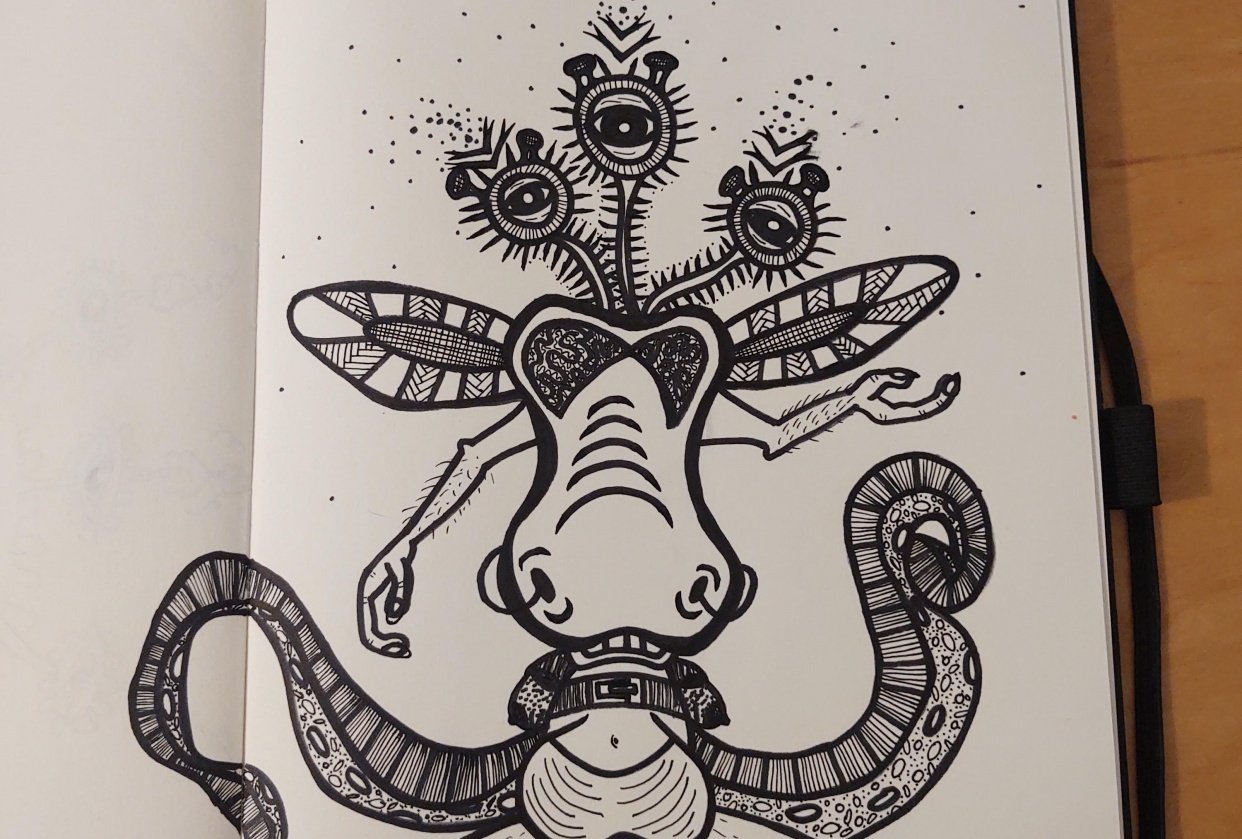 Alien Self Portrait | Skillshare Student Project