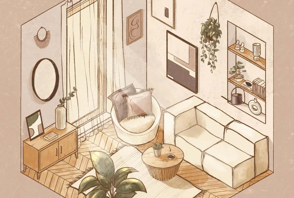 Isometric room | Skillshare Student Project