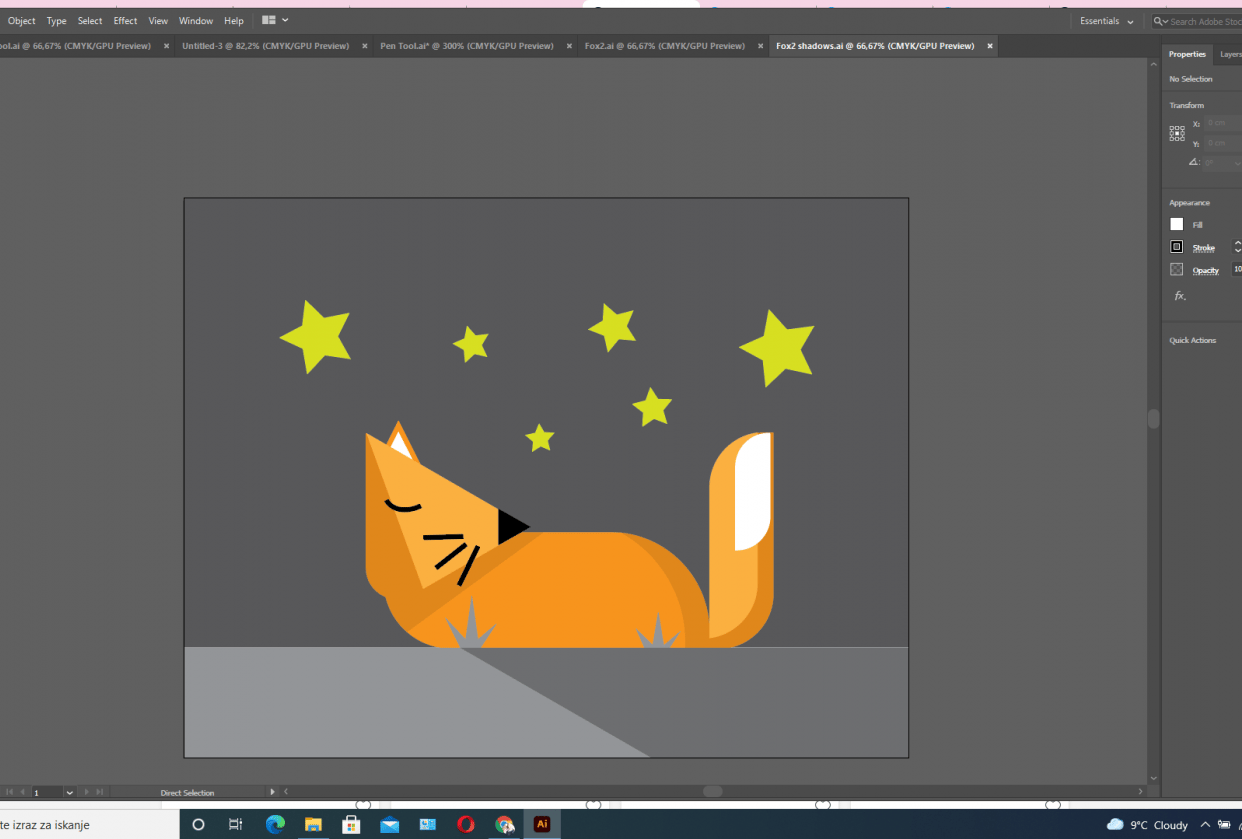 Sleeping fox | Skillshare Student Project