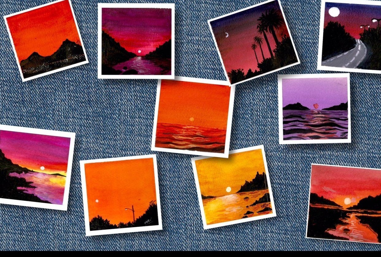 Collage of my artworks | Skillshare Student Project