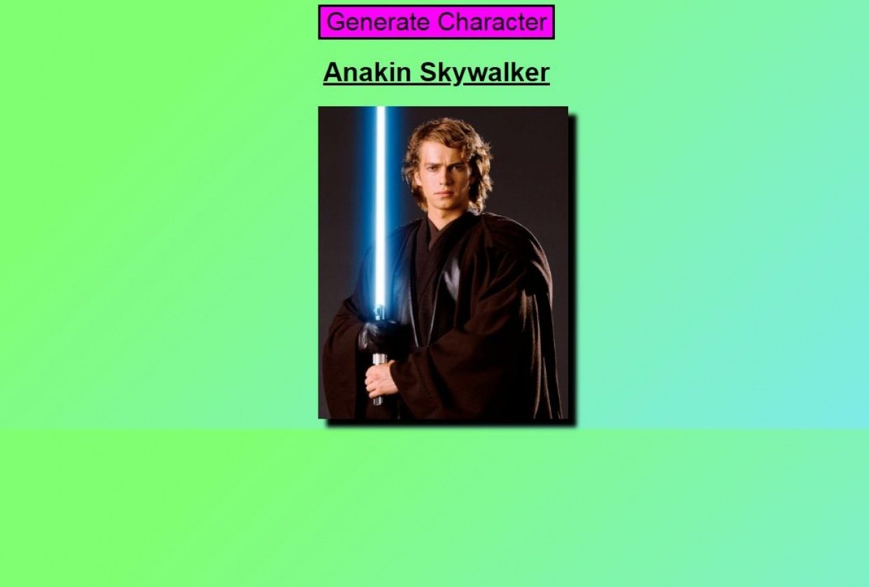 Star Wars Character Generator | Skillshare Student Project
