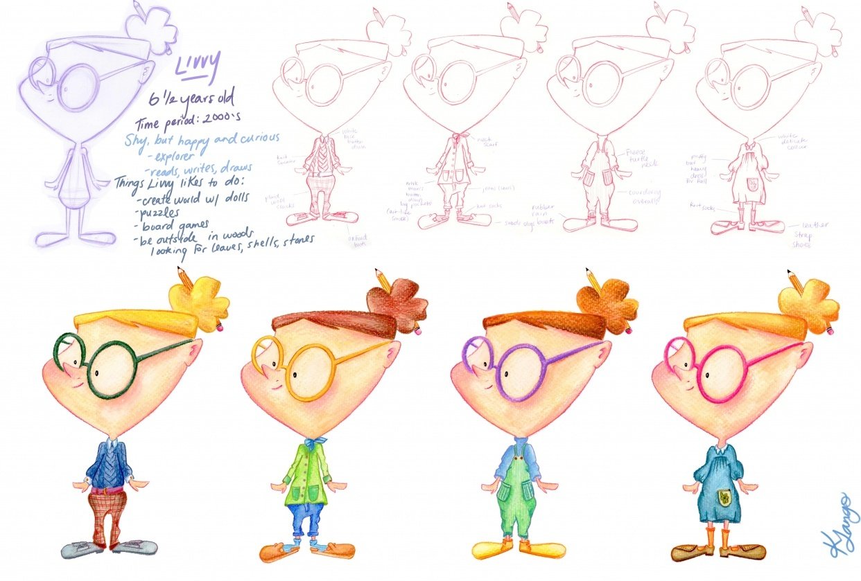 Livvy Character Development | Skillshare Student Project