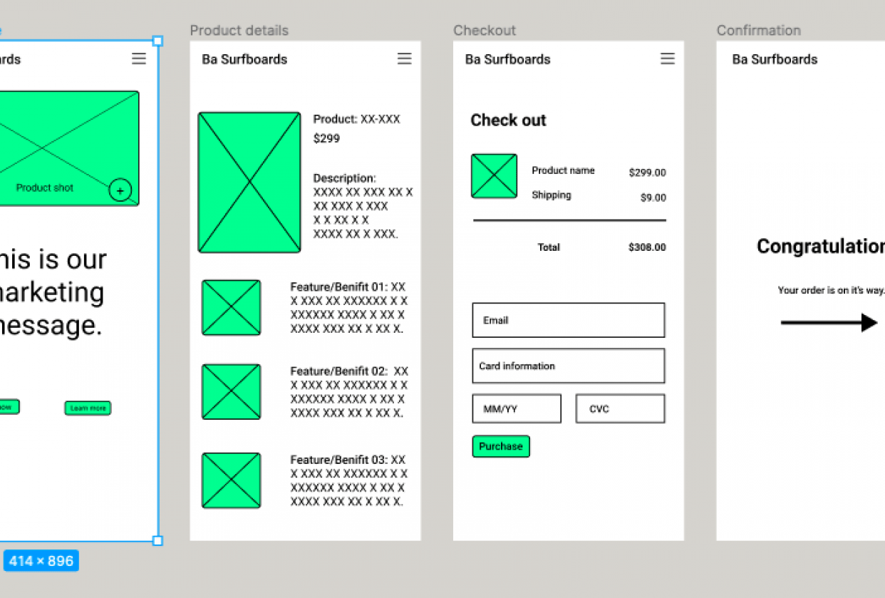 Wireframe project | Skillshare Student Project