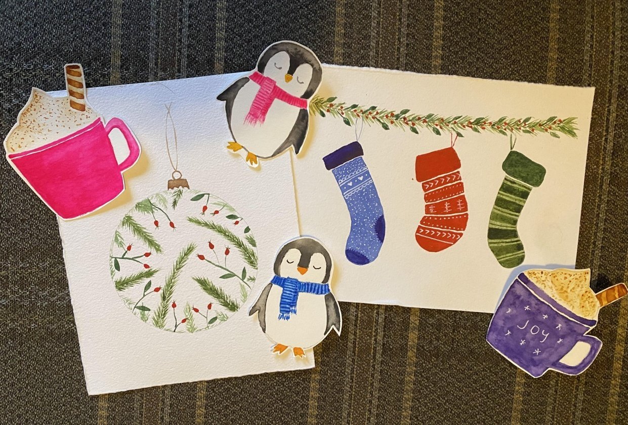 Winter watercolor | Skillshare Student Project