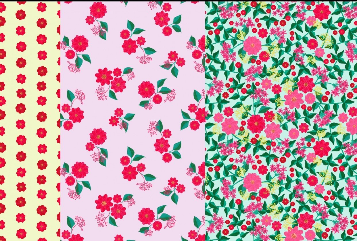 Flower patterns in photoshop | Skillshare Student Project