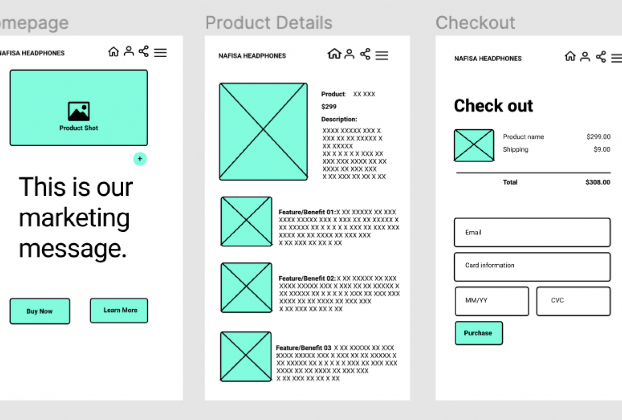 Wireframe | Skillshare Student Project