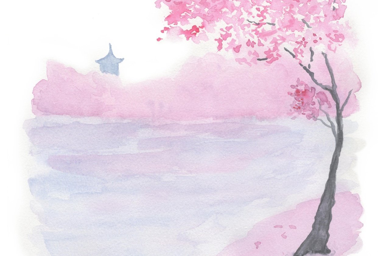 Watercolor Dream Spring Landscape | Skillshare Student Project