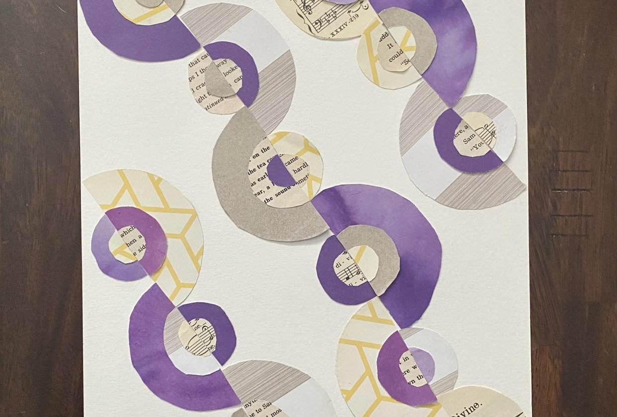 My abstract pattern collage | Skillshare Student Project