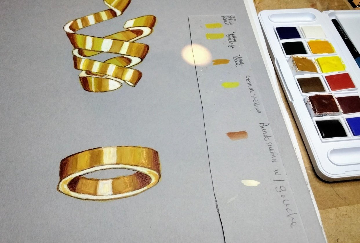 How to paint gold using watercolour | Skillshare Student Project