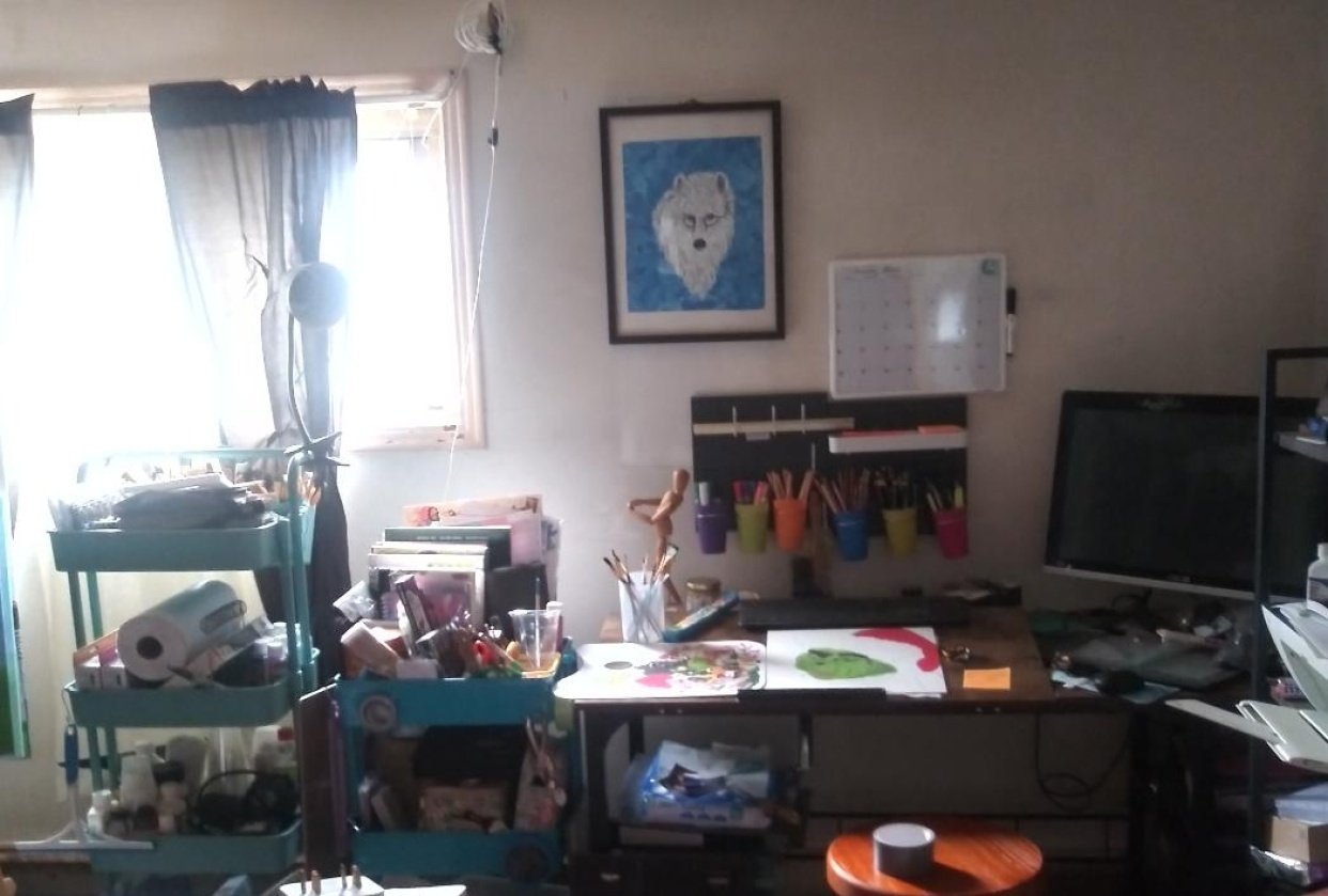 My artwork area | Skillshare Student Project