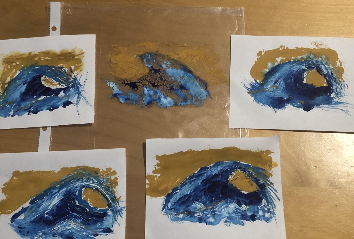 Monotype - a big wave! | Skillshare Student Project