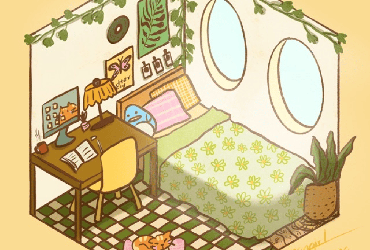 My cozy (Dream)room and my (Dream)cat | Skillshare Student Project