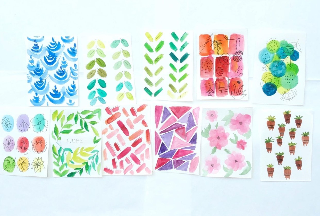 Watercolor patterns | Skillshare Student Project