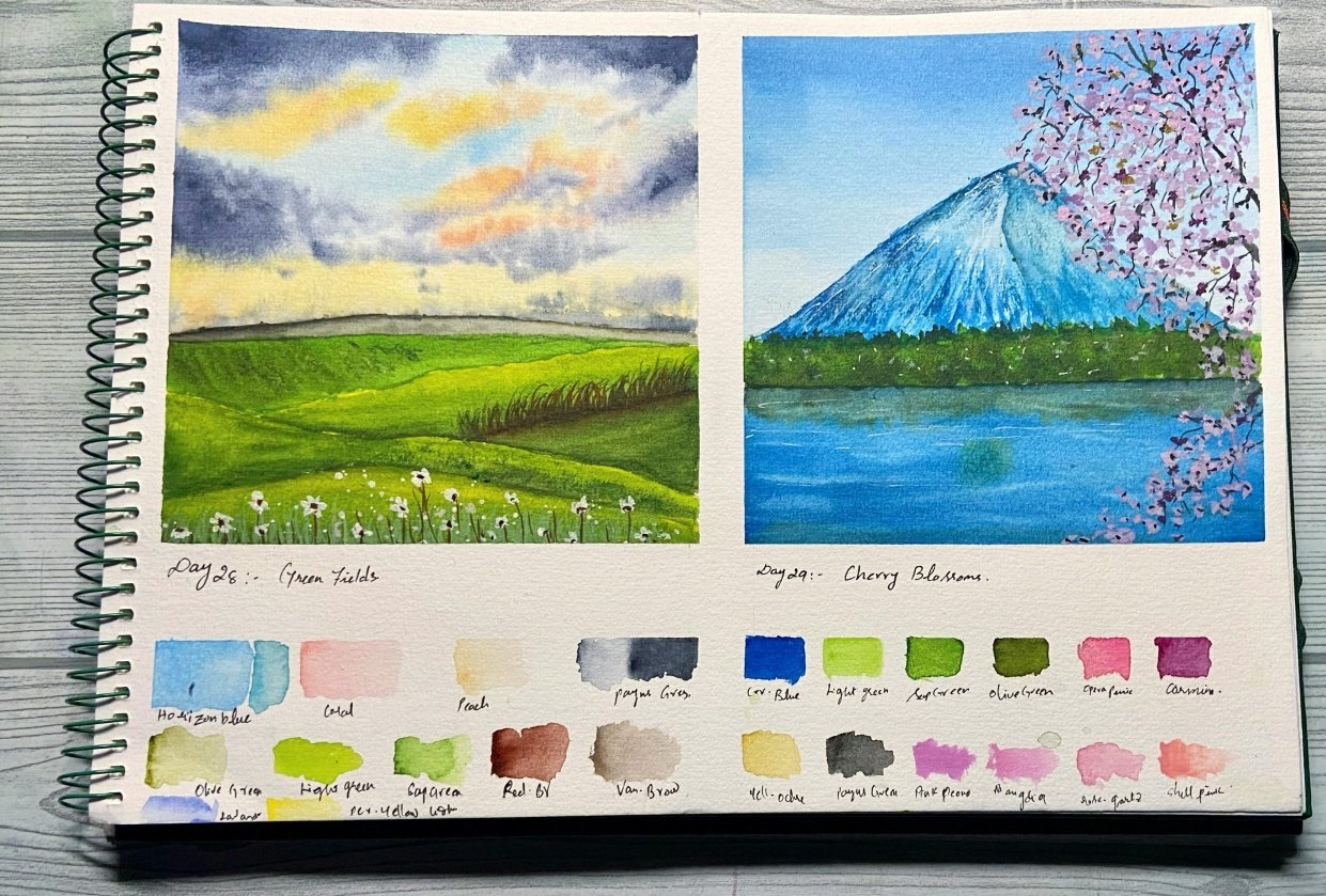 30days watercolour landscape by Uma | Skillshare Student Project