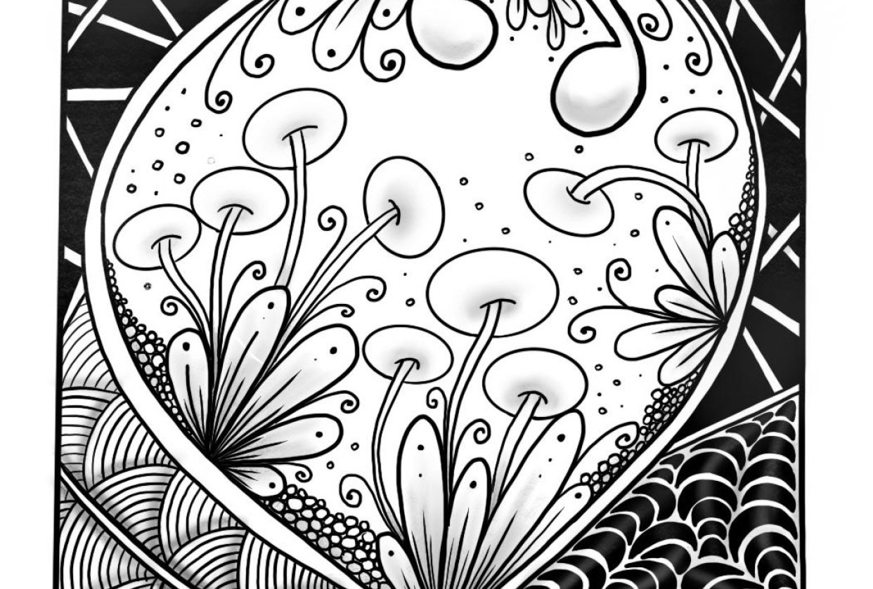 My first digital zentangle creation | Skillshare Student Project