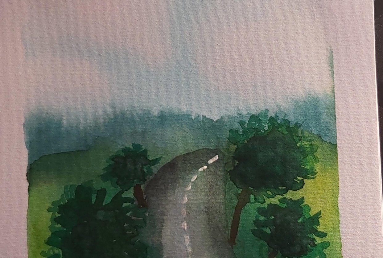 Watercolor landscape painting | Skillshare Student Project