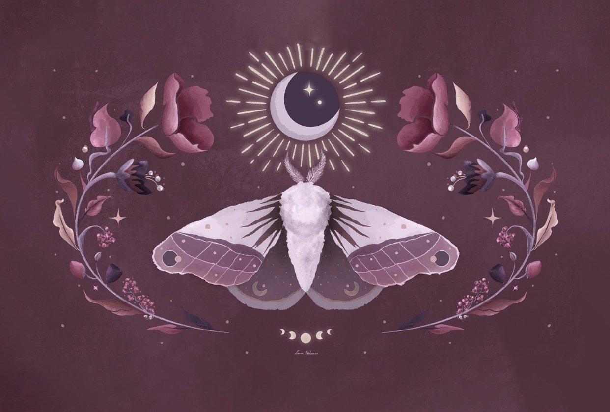 Celestial Moon Moth | Skillshare Student Project