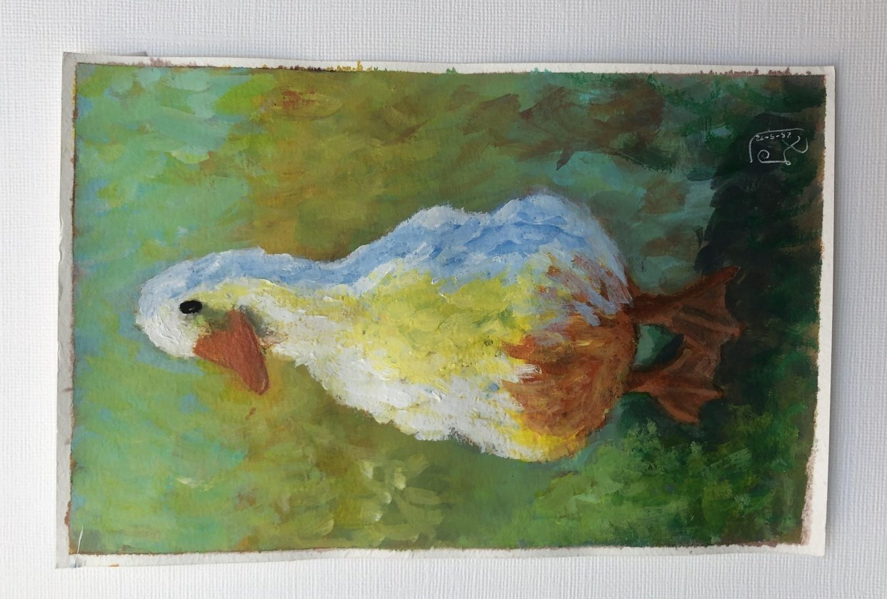 Duck , acrylic | Skillshare Student Project