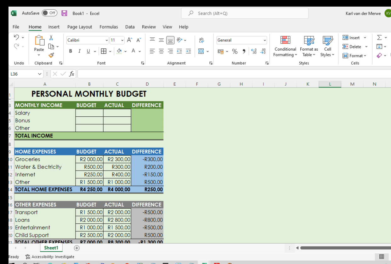 Personal Budget Skillshare Student Project Personal Budget Skillshare Student Project