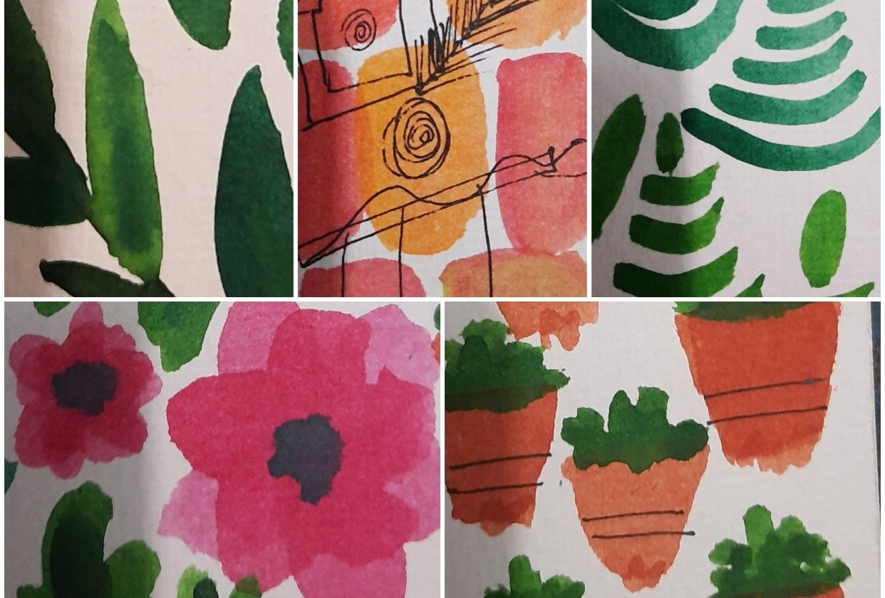 Loose and Repetitive Watercolor Patterns - All 10 Projects | Skillshare ...