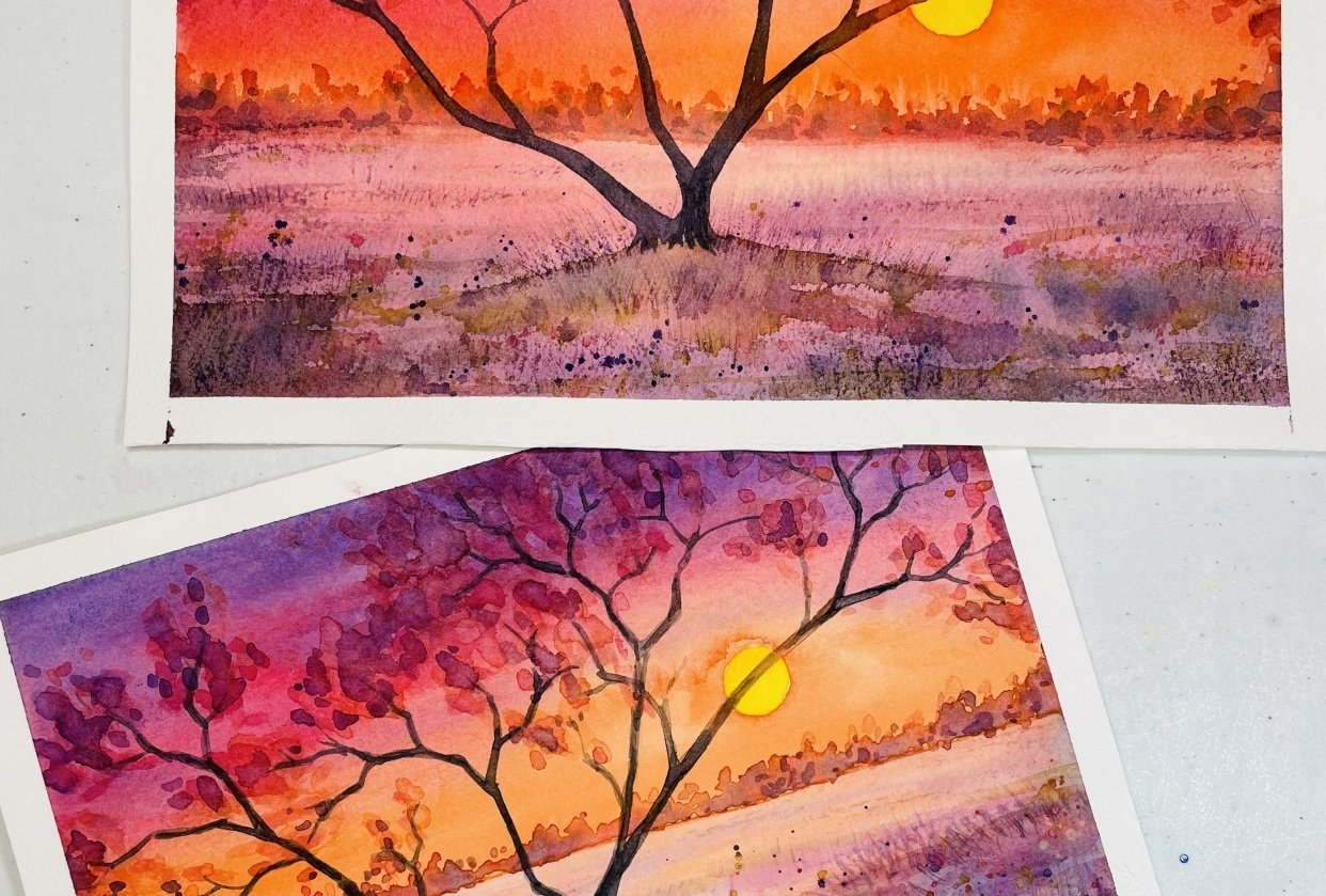 Purple Sunset | Skillshare Student Project