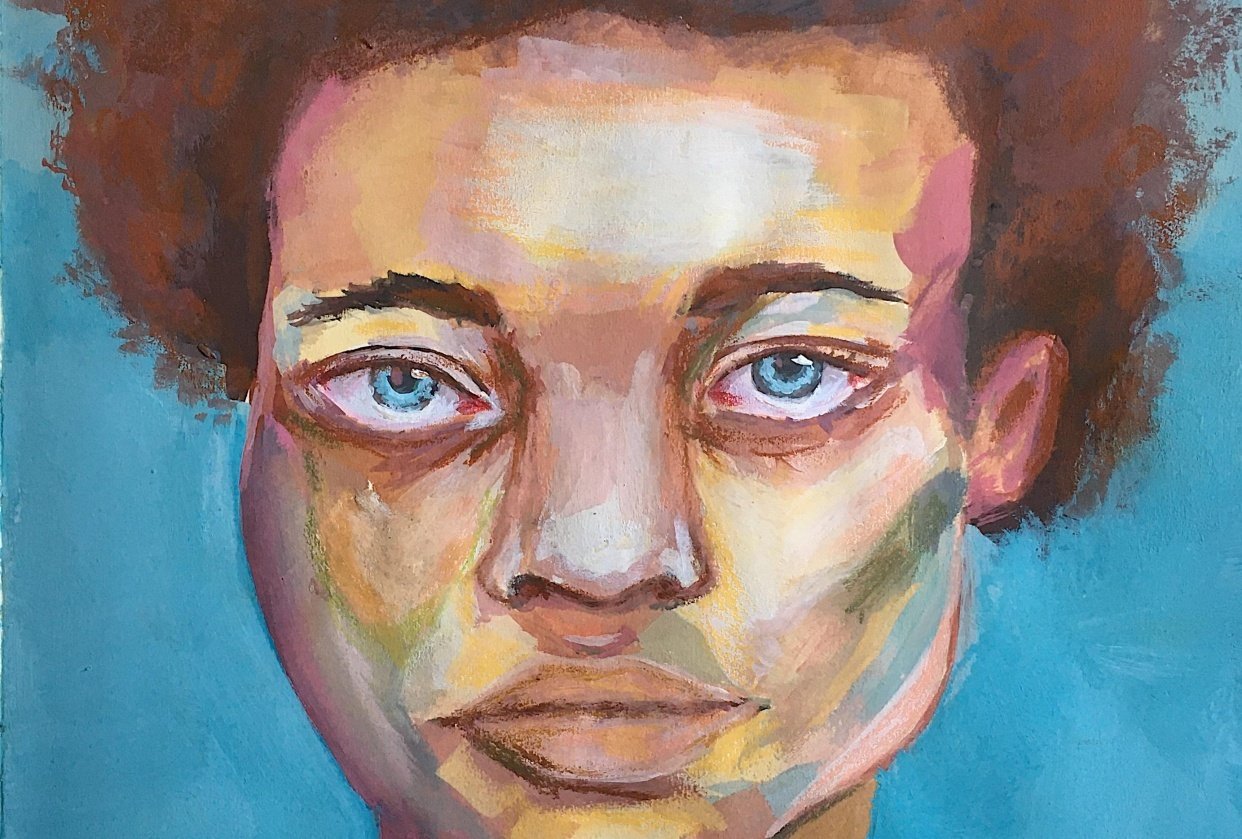 gouache portrait | Skillshare Student Project