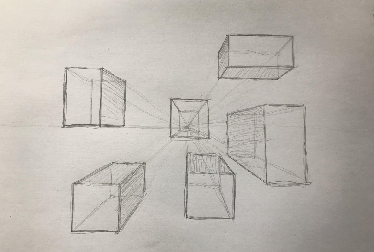 One point perspective | Skillshare Student Project