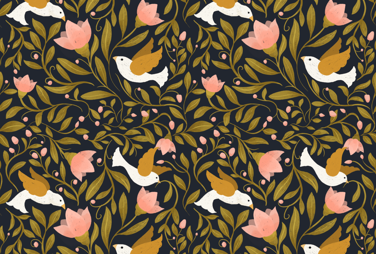 Dove pattern | Skillshare Student Project