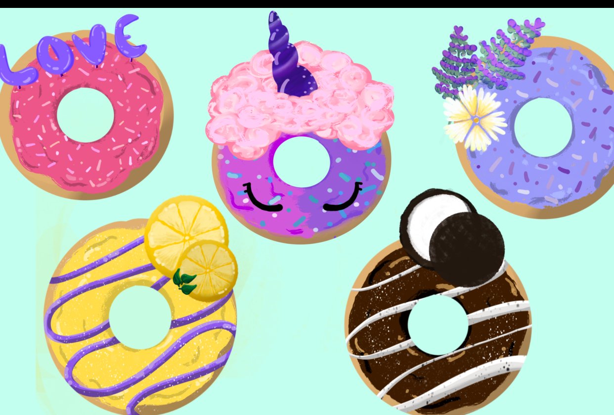 Donut Project- First Procreate Project | Skillshare Student Project Donut Project- First Procreate Project | Skillshare Student Project