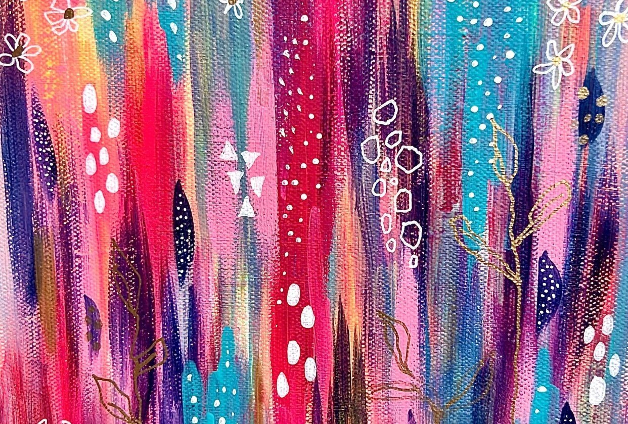 Joyful Abstracts with Acrylics | Skillshare Student Project