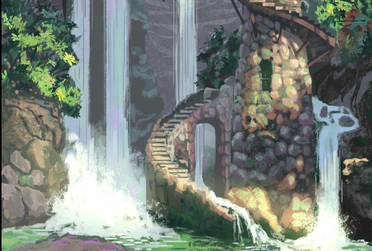 The Waterfall Shrine | Skillshare Student Project