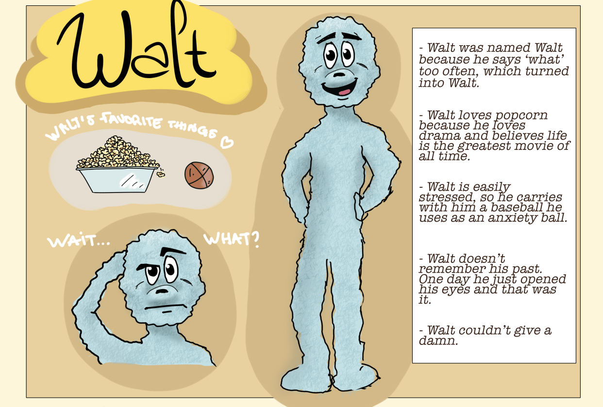 Meet Walt ! My original character | Skillshare Student Project