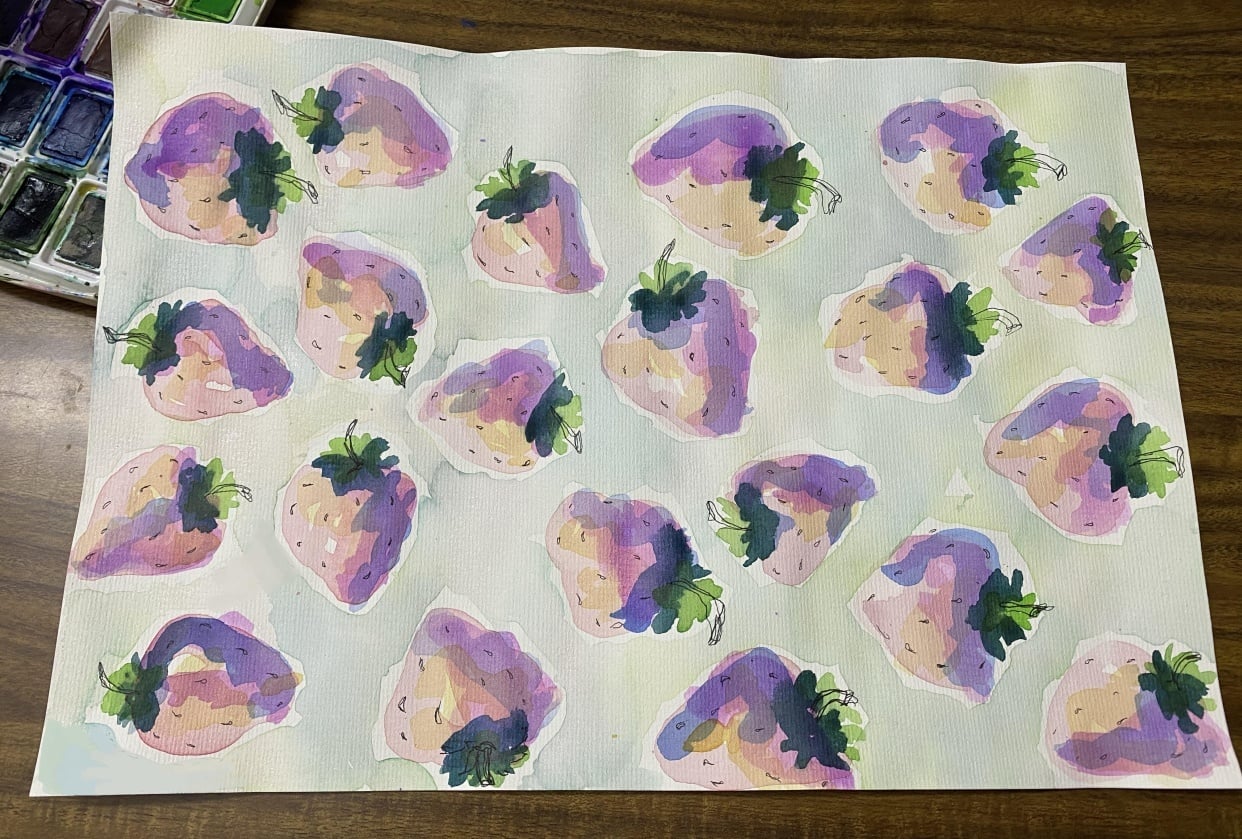 Strawberries & Bananas | Skillshare Student Project