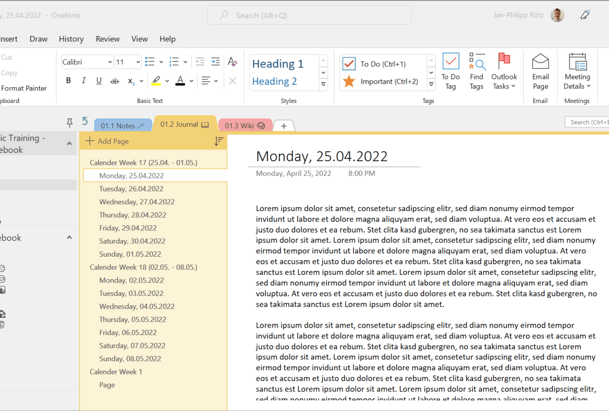 OneNote Basic Training Example Notebook Skillshare Student Project onenote-basic-training-example-notebook-skillshare-student-project