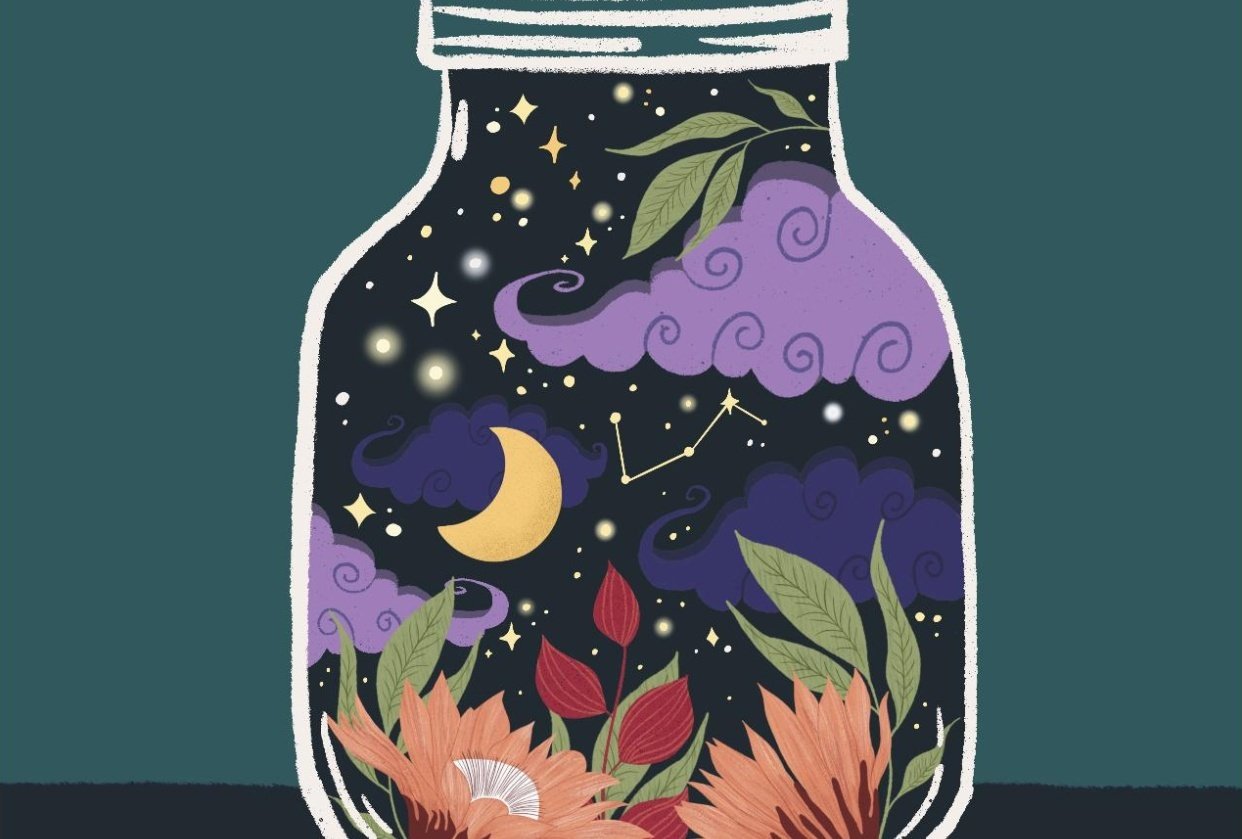 Magical night in a jar | Skillshare Student Project