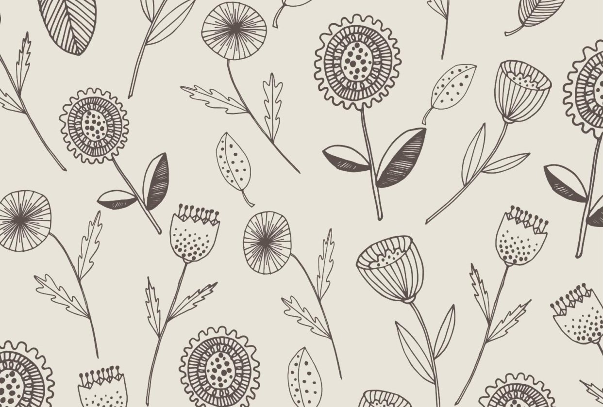 Flower patterns, full and half drop repeat | Skillshare Student Project