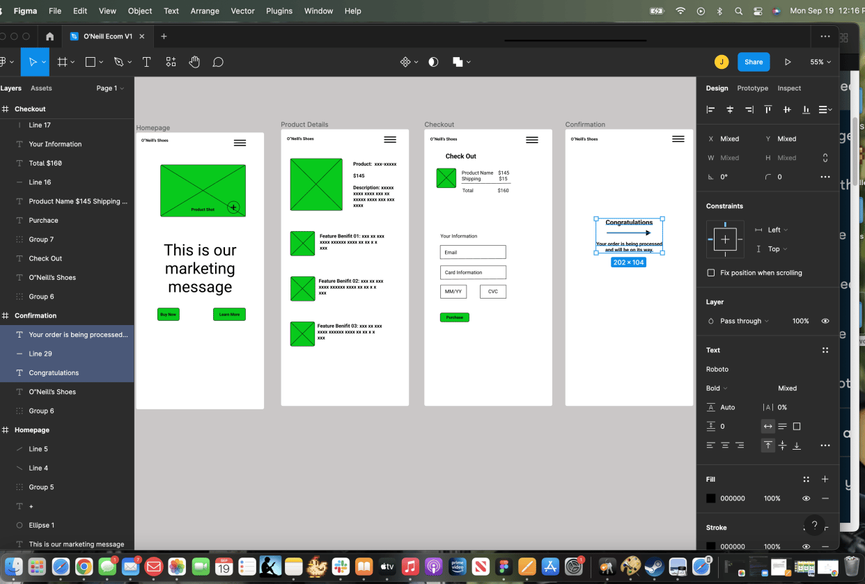 Jason Schriver Figma UI/UX | Skillshare Student Project