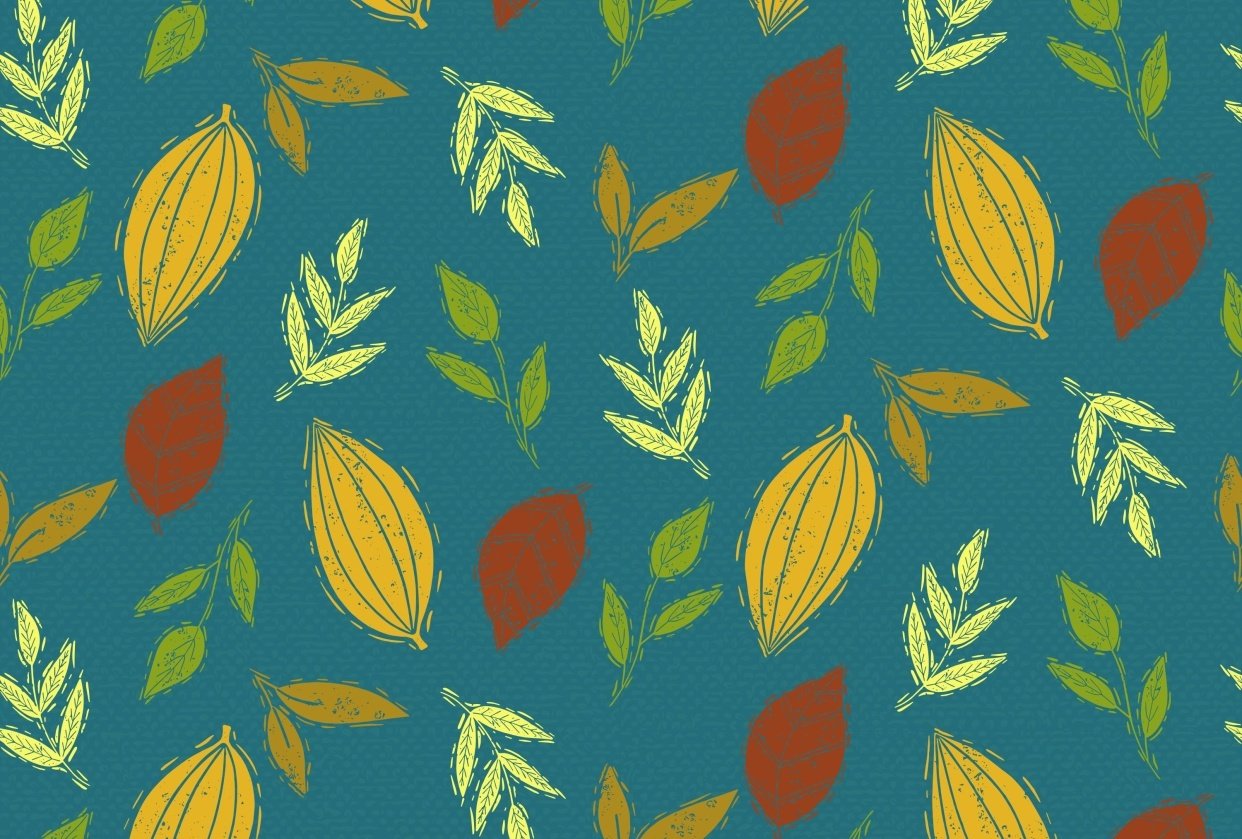 Fall Leaves Block Print Motif Skillshare Student Project fall-leaves-block-print-motif-skillshare-student-project