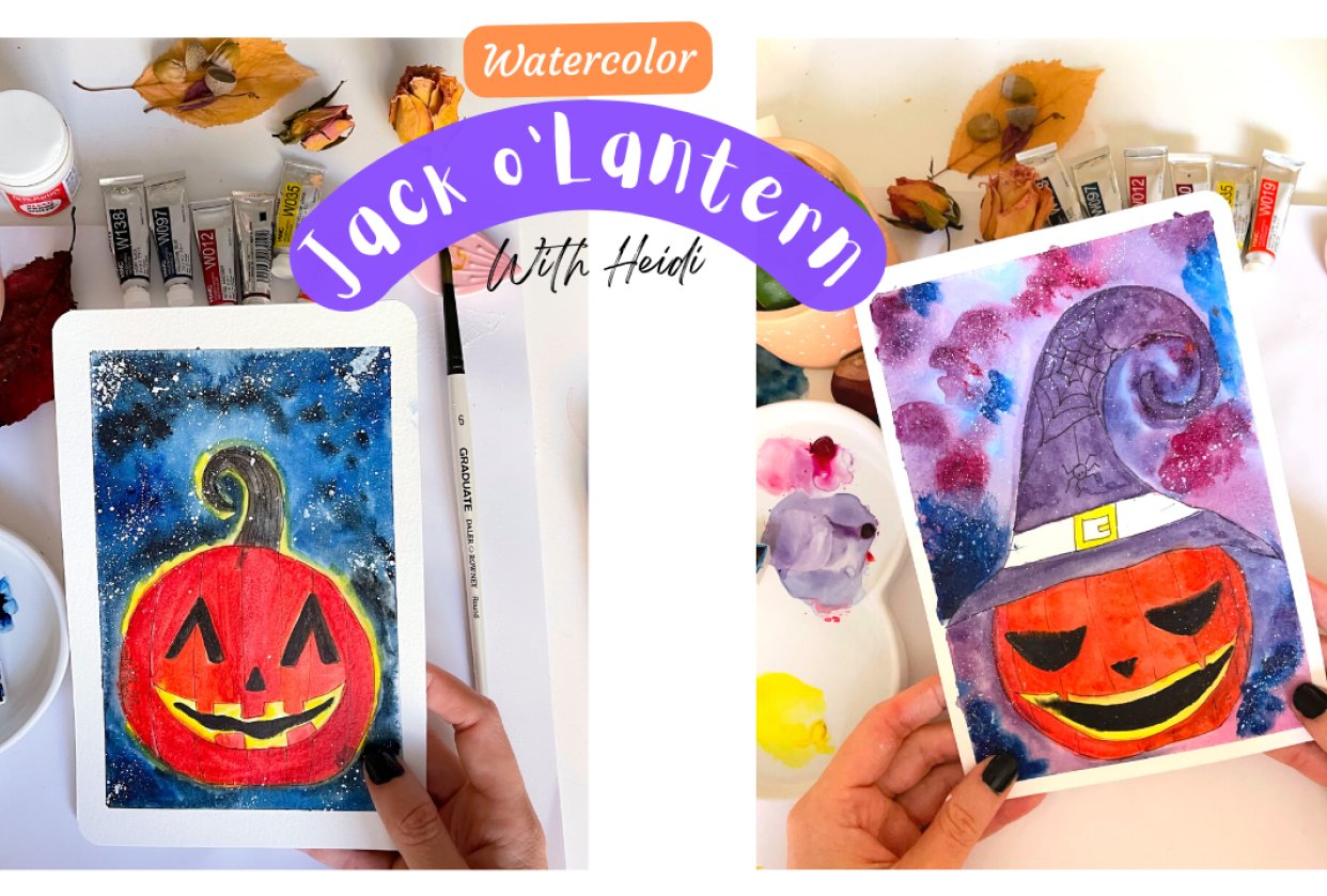 SAMPLE PROJECT: JACK O LANTERN with Dark Backgrounds | Skillshare Student Project