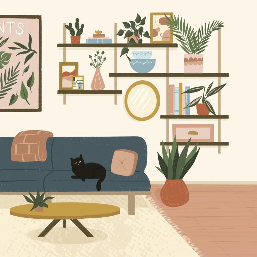 Cozy Space in Procreate | Skillshare Student Project