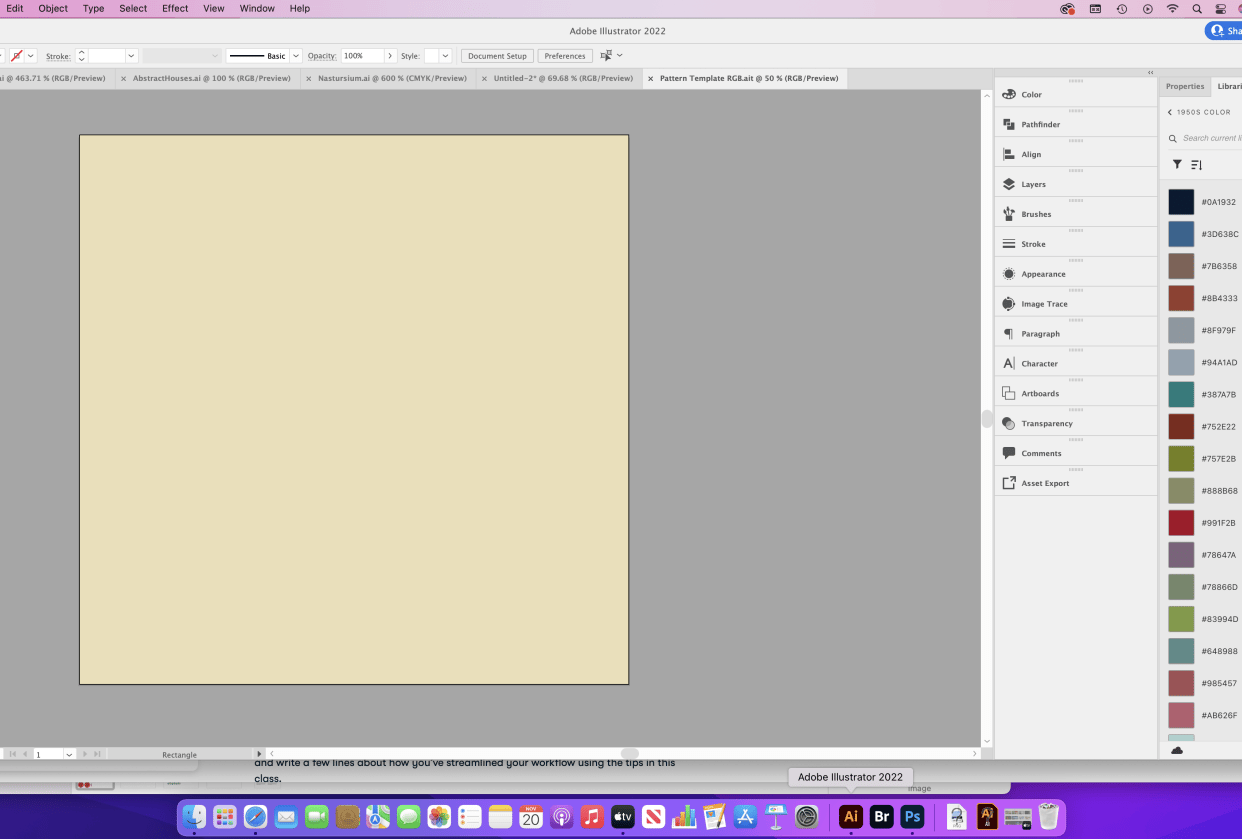 My New Illustrator Workspace | Skillshare Student Project
