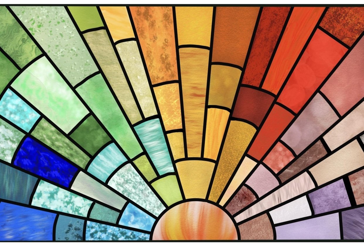 Stain glass sunrise | Skillshare Student Project