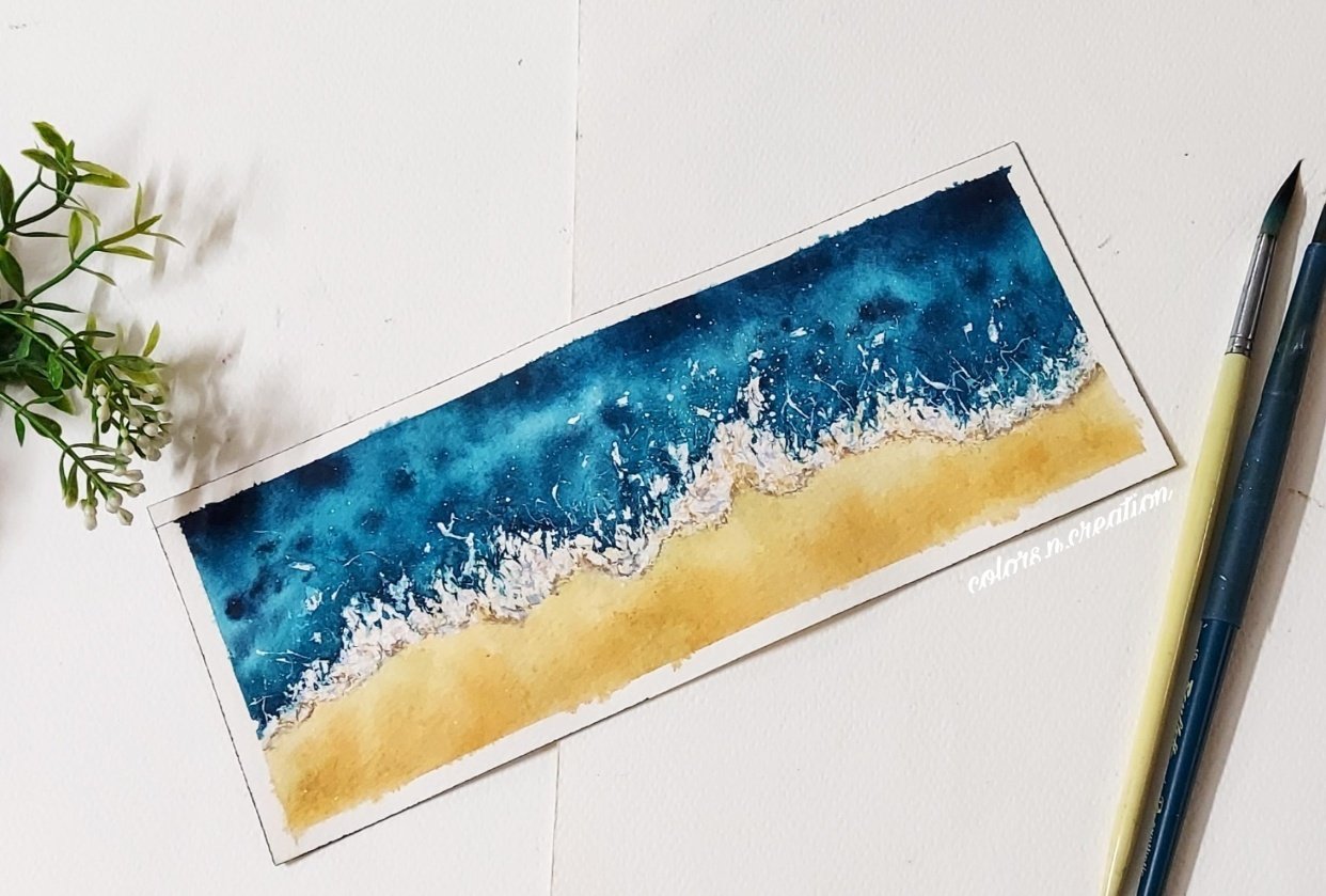 Waves in watercolor | Skillshare Student Project
