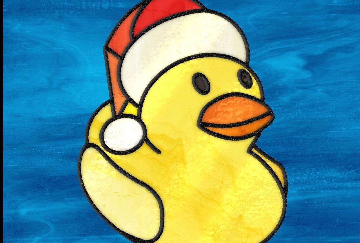 Stained Glass Santa Duck | Skillshare Student Project