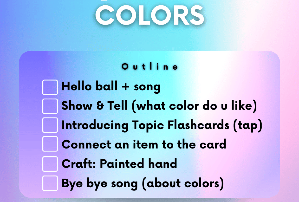 Lesson Plan: Colors | Skillshare Student Project