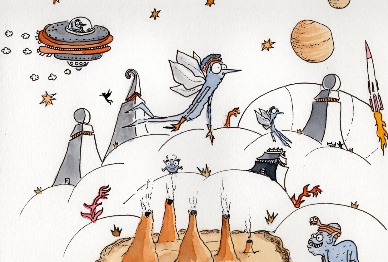 Aliens and Alien World | Skillshare Student Project