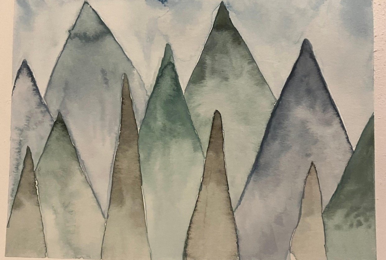 Watercolor Wash Pine Trees | Skillshare Student Project