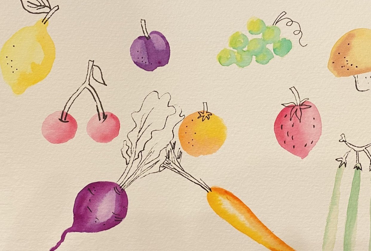 Sketchbook Practice : Bring Watercolor to Life with Line Drawing ...