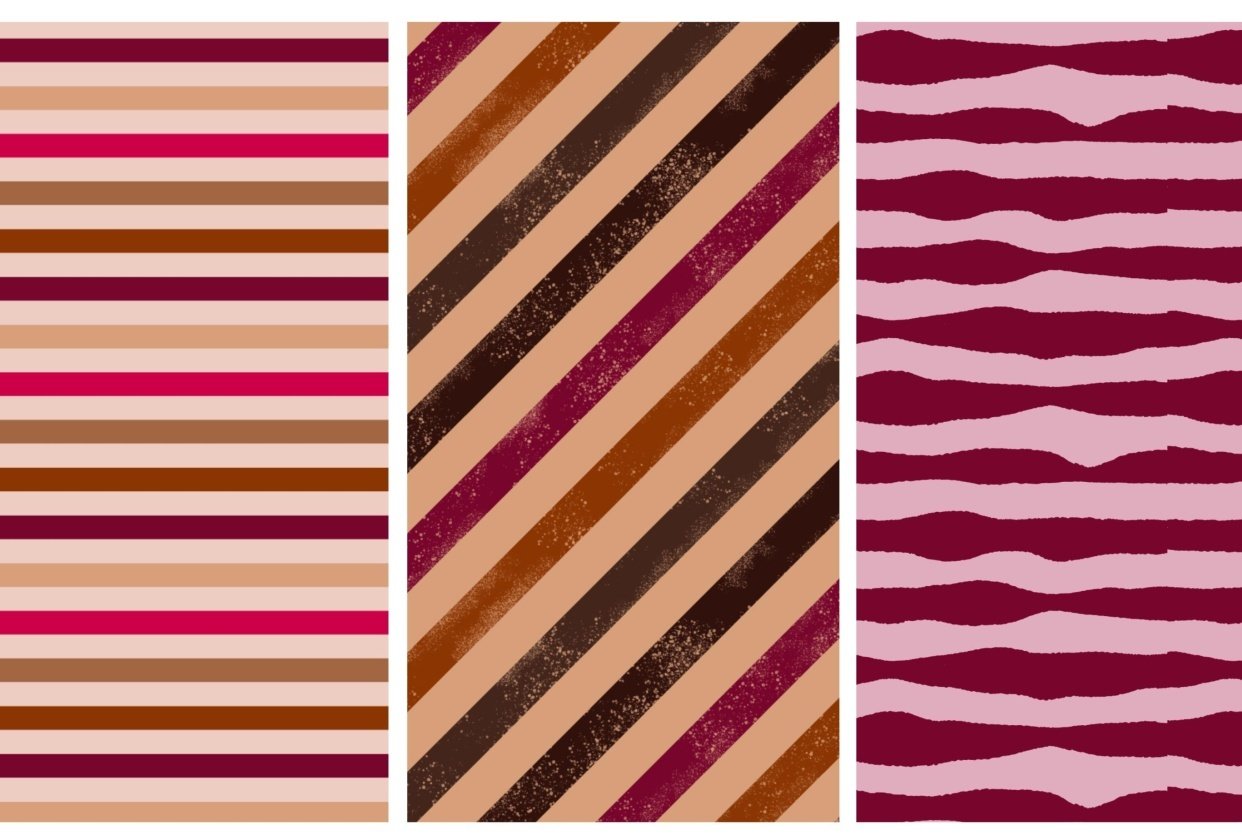 Three Types of Striped Patterns | Skillshare Student Project